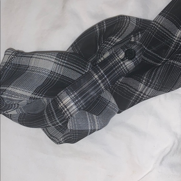 Xhilaration | Tops | Buttonup Sheer Plaidbandana Design Xhilaration ...